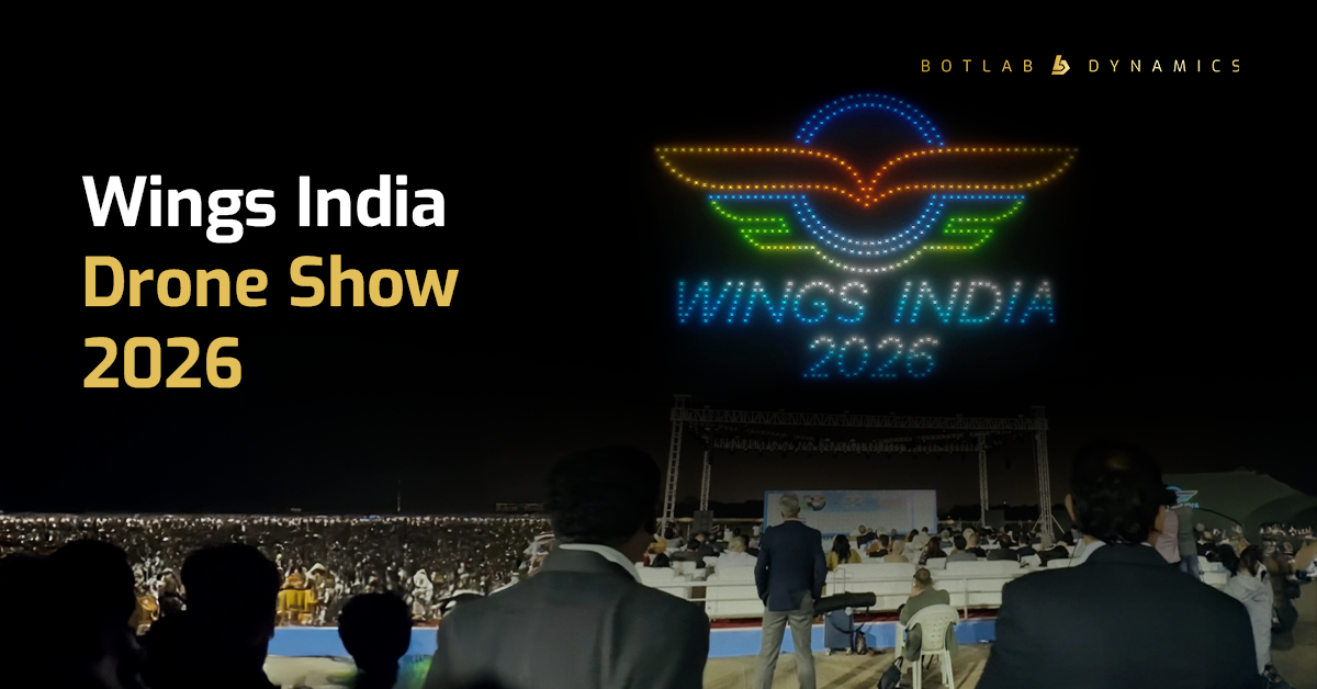 Wings India 2026 Drone Show by BotLab Dynamics